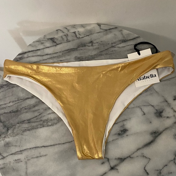 Arabella London | Swim | Arabella London Gold Shimmer Modern Bikini Set ...